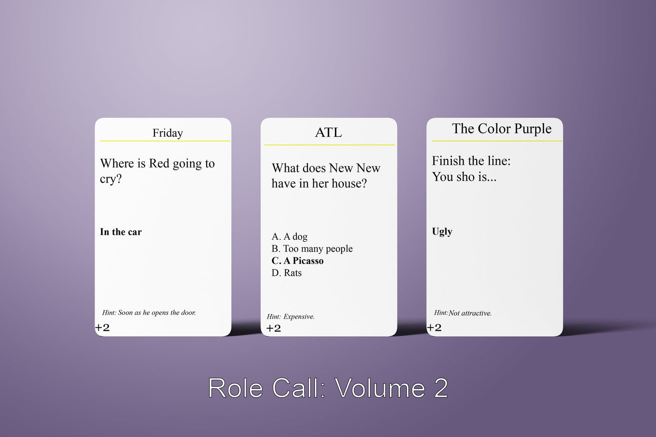 Role Call Game: Blackbuster Edition